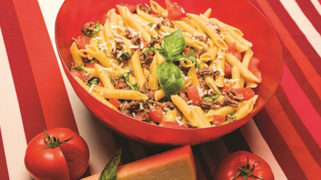 Our Ohio Recipe: Fresh Tomato, Beef and Penne Pasta