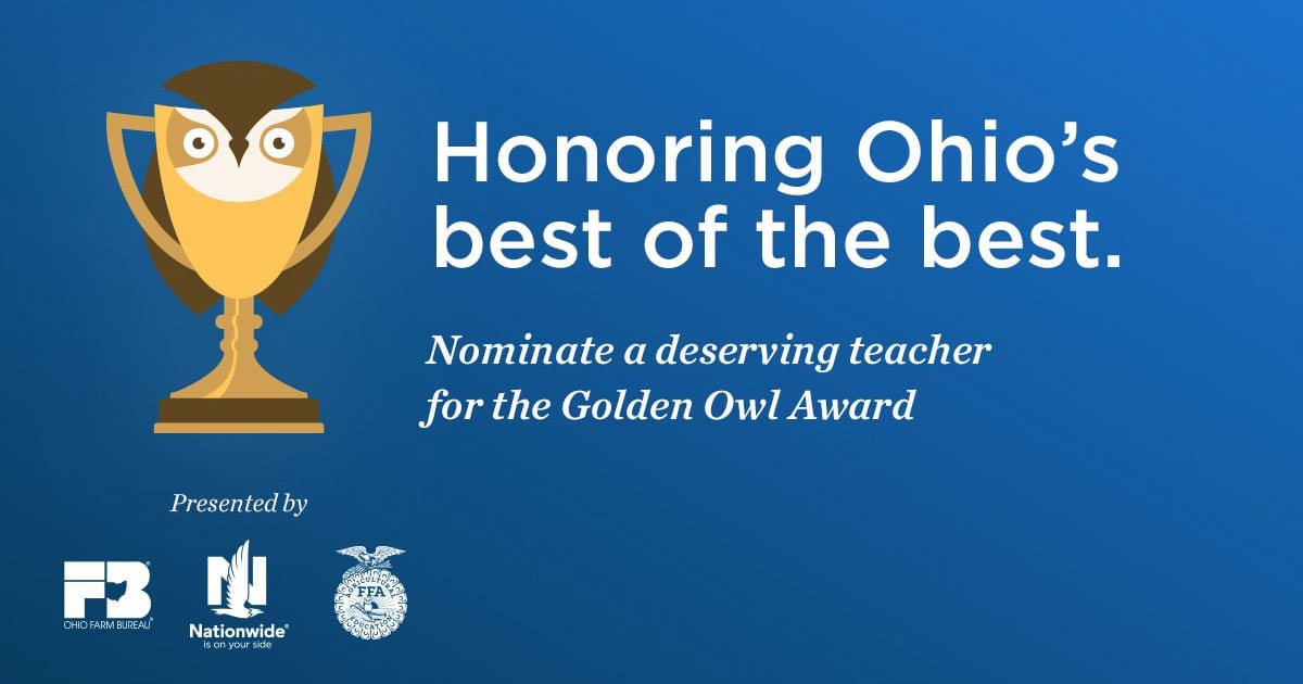 Golden Owl Award shines light on need for ag educators - Ohio Farm Bureau