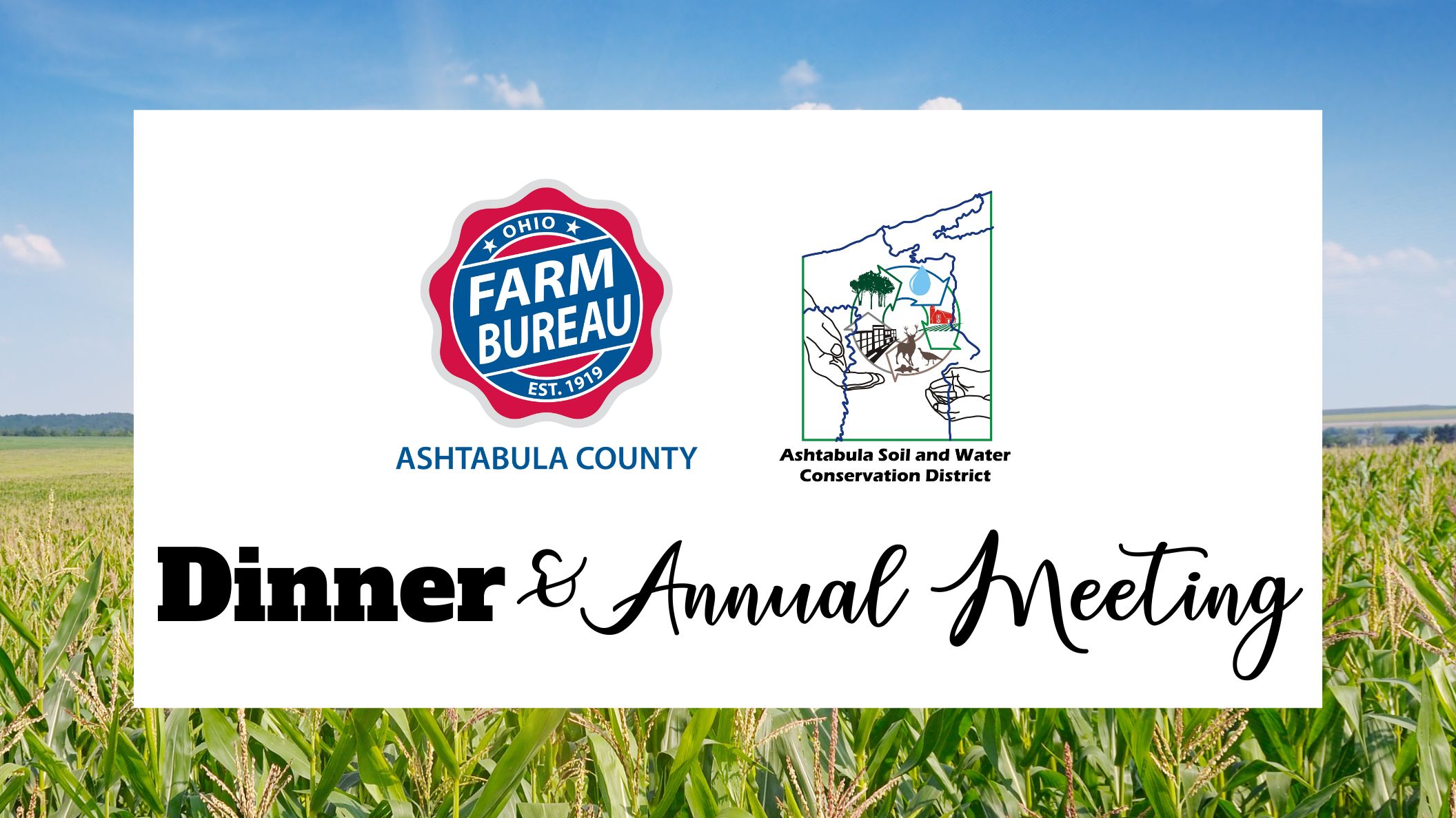 Ashtabula County Farm Bureau and SWCD Dinner & Annual Meeting - Ohio ...