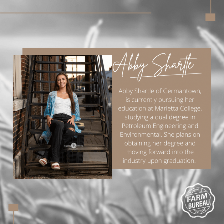 2023 Montgomery County Scholarship Recipients - Ohio Farm Bureau