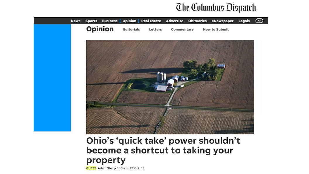 Ohio must not make it easier to seize your property for data centers ...